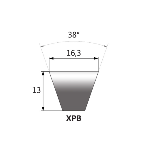 cinghia dentellata XPB 3450 16,3 X 3450 mm | Dellacasa - Forniture ...